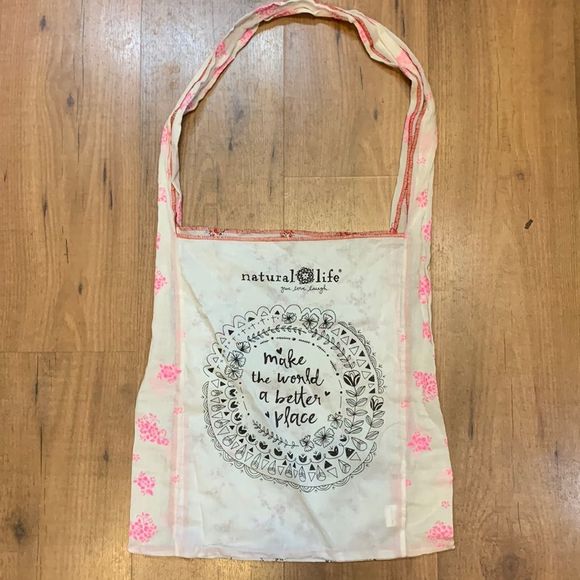 NATURAL LIFE | Bags | 323 Natural Life Floral Positive Quote Boho ...